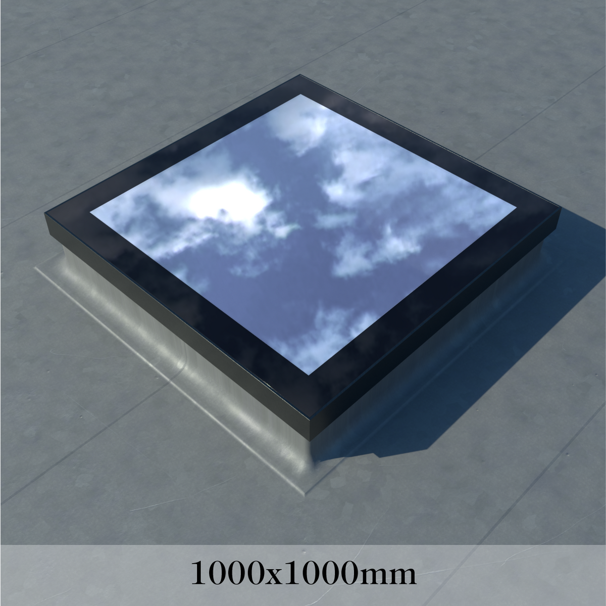 Framed Skylight 1000 x 1000 mm – Triple glazed – Next Day Rooflights
